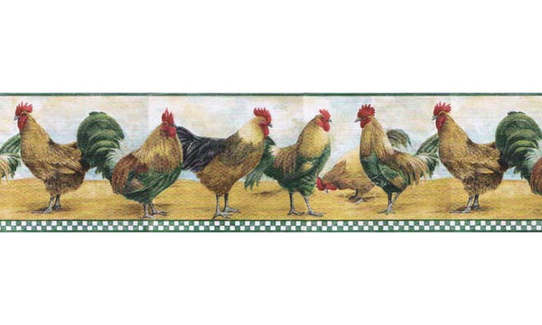 Roosters B8710TRY Wallpaper Border - Gifted Parrot