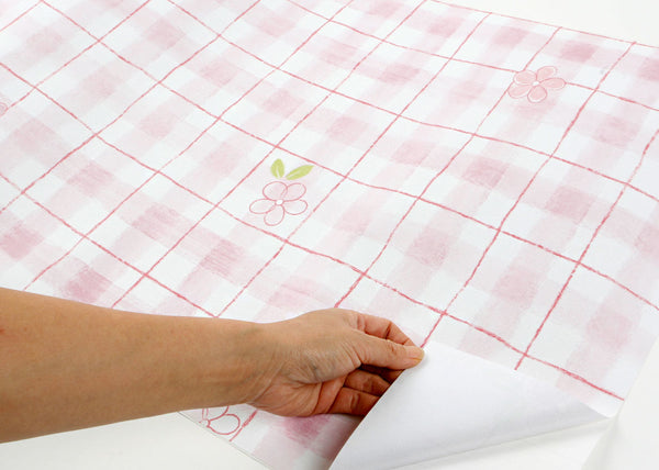 Pink Plaid Contact Paper Shelf Liner MPS35GP - Gifted Parrot