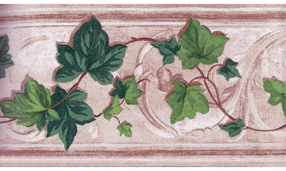 Green Leaf Wallpaper Border