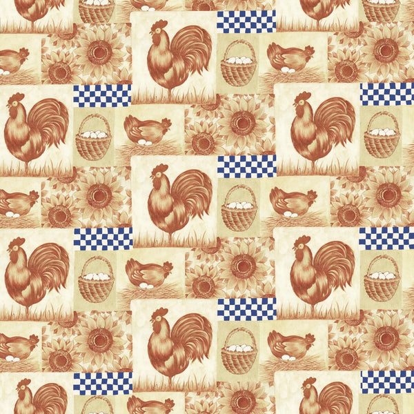 Farm Rooster Contact Paper - Special Design Shelf Liner - Gifted Parrot